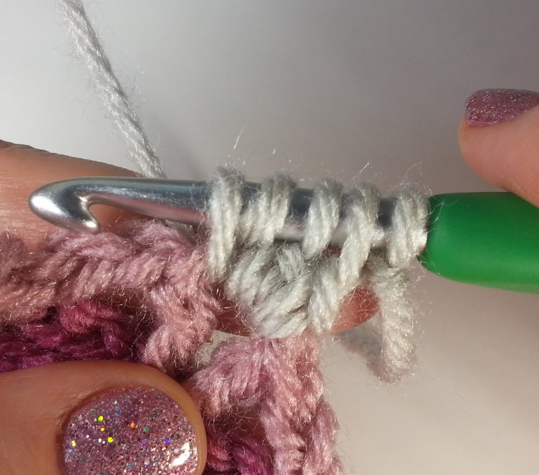 Working the Standing DC Stitch – Mamas2Hands