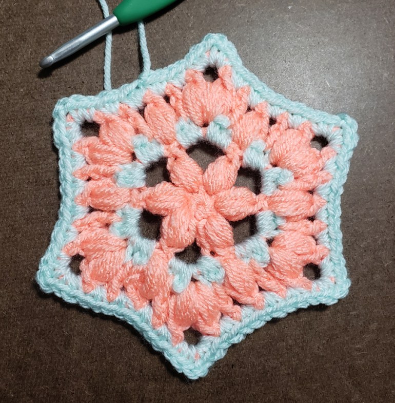 Puff Star Afghan Hexagon – Mamas2Hands
